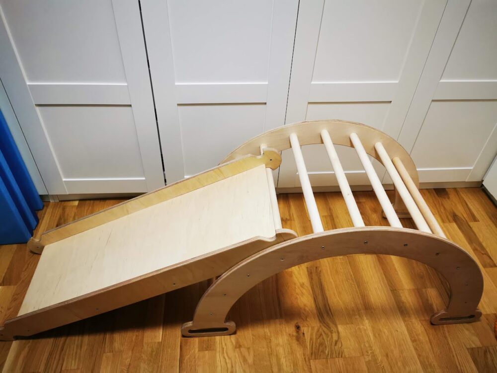 Pikler triangle with slide - Pikler triangle